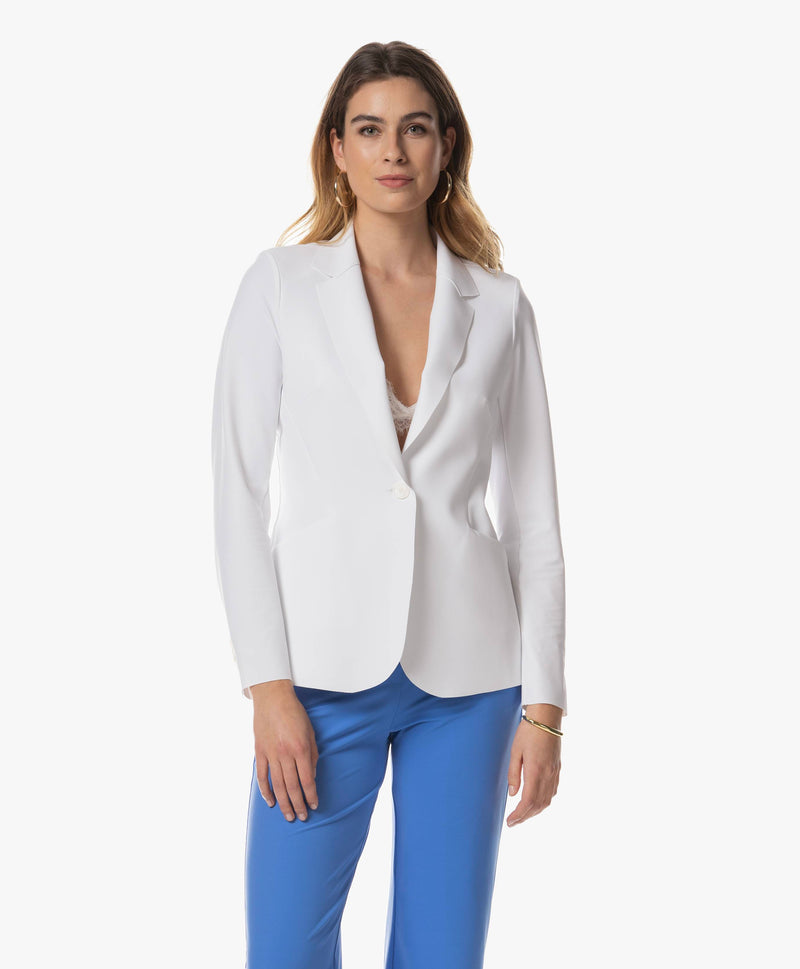 Blazer | Heavy travel jersey | Yanno | White | Japan TKY – JapanTKY