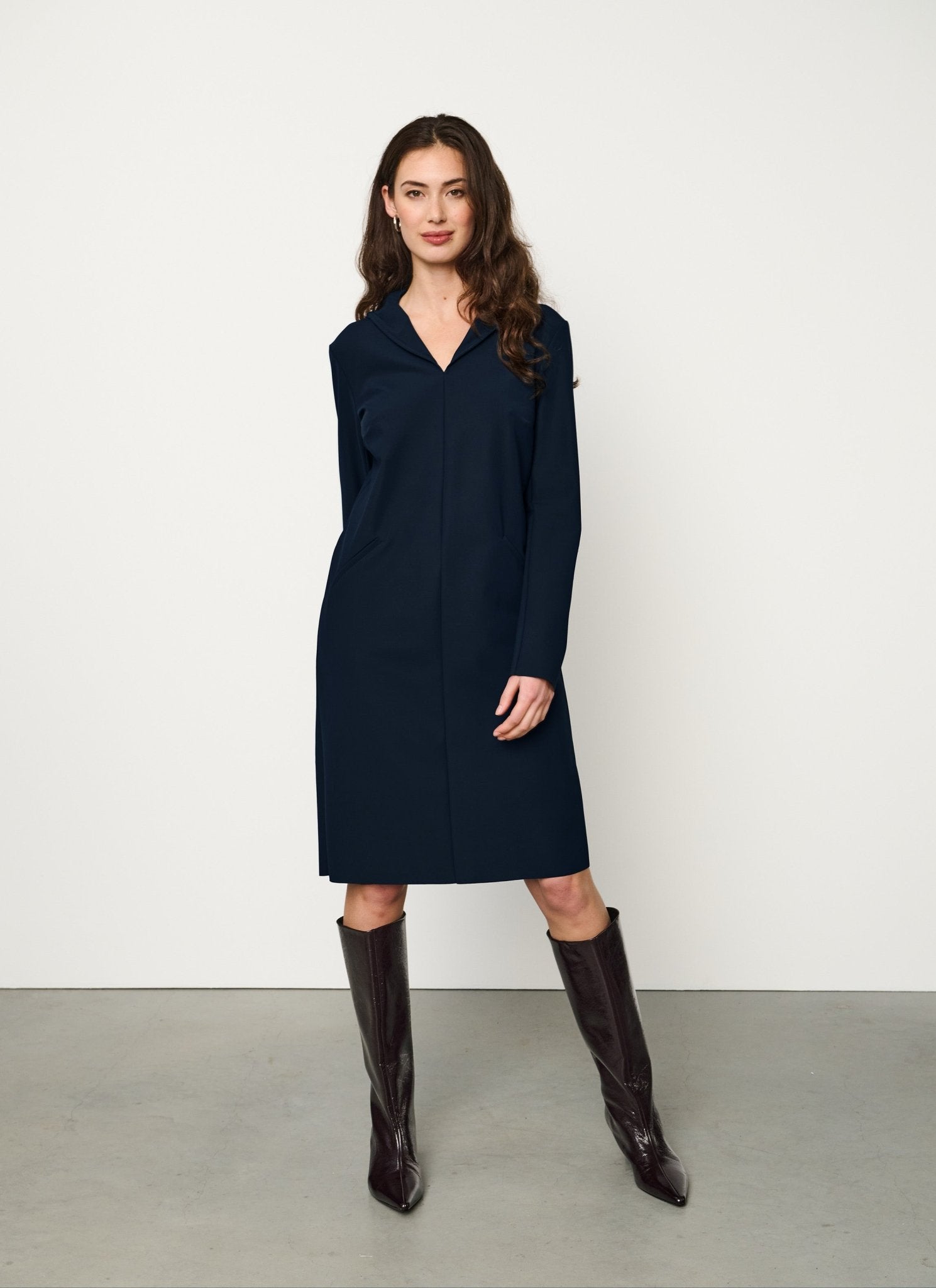 Dress | Bonded Travel | Juna | Navy | Japan TKY – JapanTKY
